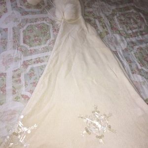 Magaschoni | Accessories | Magasconi 0 Cashmere Rabbit Fur Sequin Cape ...